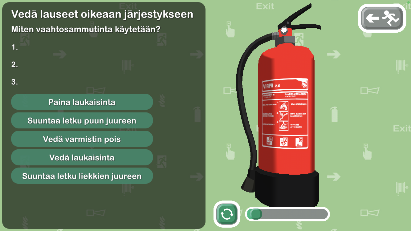 Turku Virtual Reality Fire Safety projects - KnowledgePoint x Unity